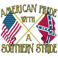 American Pride With A Southern Stride. American & Rebel Flags - SandB's Tees