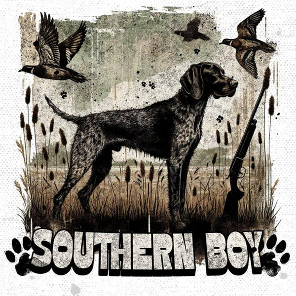 Southern Boy German Longhair Pointer DTF Transfer - SandB's Tees
