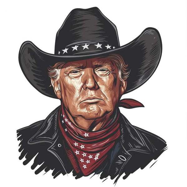 Trump Cowboy DTF Transfer - SandB's Tees