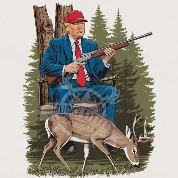 Trump Whitetail Deer DTF Transfer - SandB's Tees
