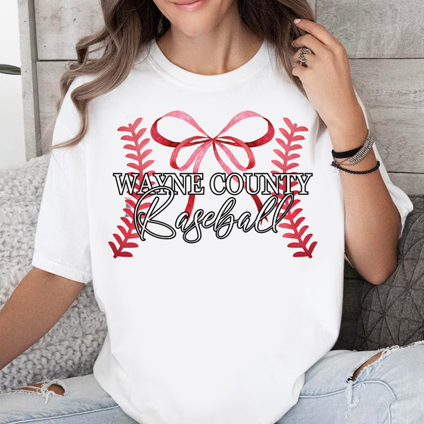Wayne Baseball Bow - SandB's Tees