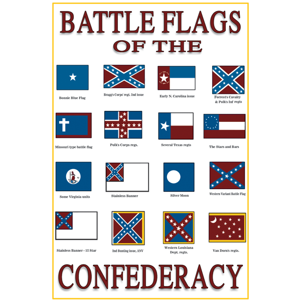 Battle Flags Of The Confederacy - SandB's Tees
